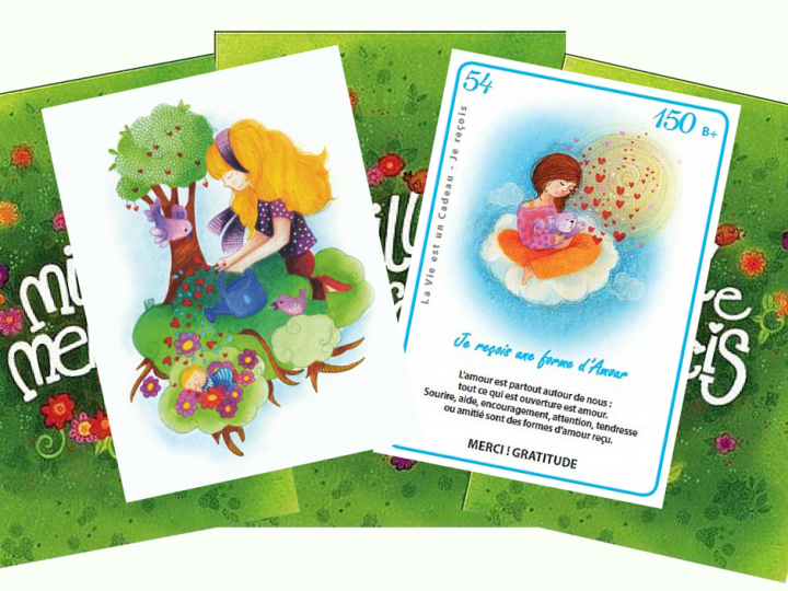 Mille Mercis - Cartes Oracles & Jeux - Pour développer la Gratitude, la ...